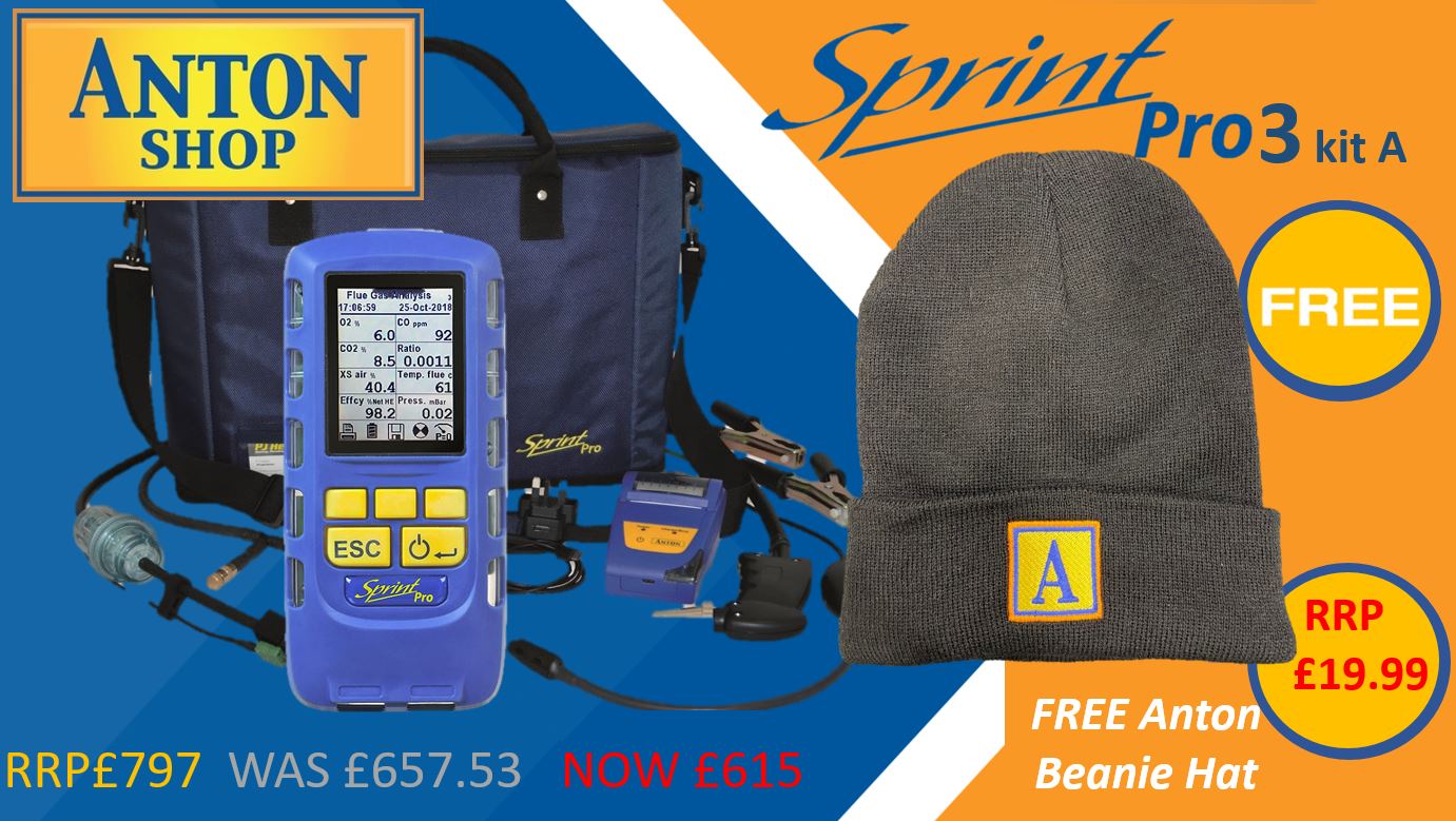 Anton Sprint Pro 3 Kit A Flue Gas Analyser – Anton-Shop.uk